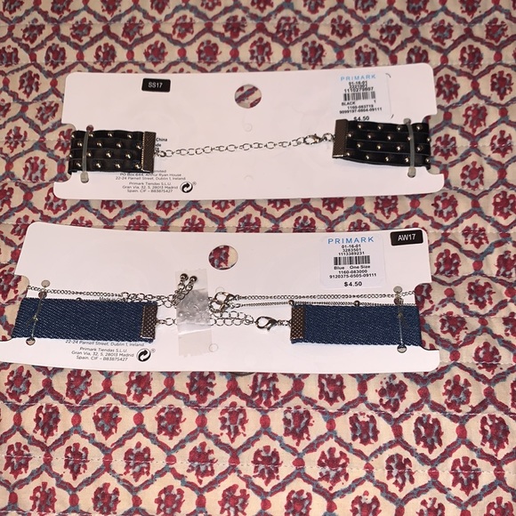 Primark | Jewelry | Primark Chokers Navy Black | Poshmark